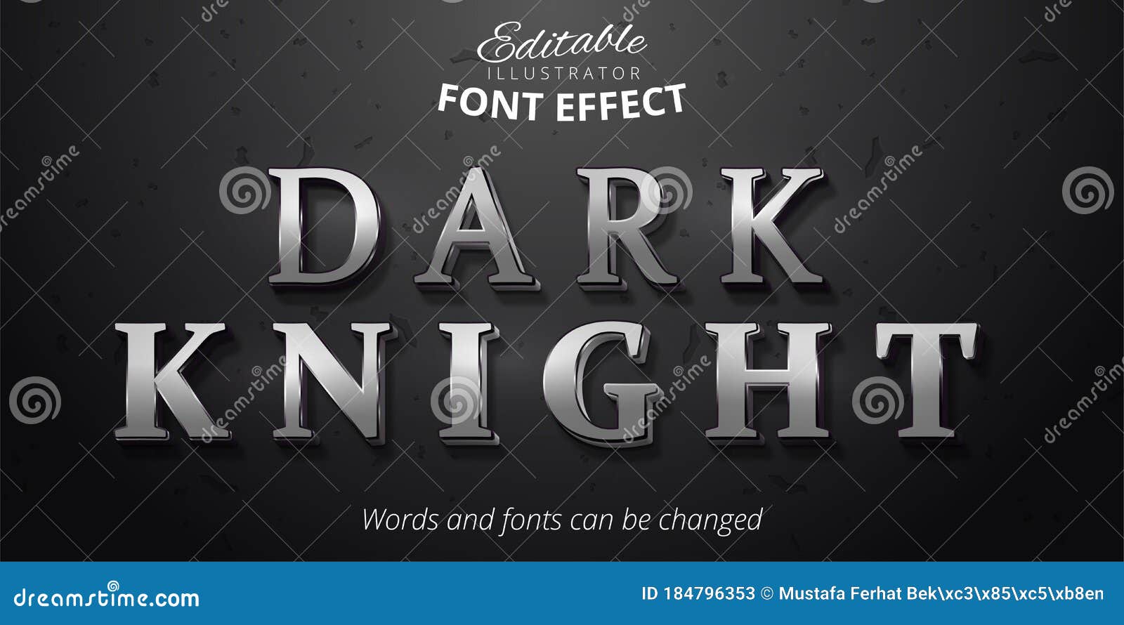 Knight Font Logo With A Medieval Knight In Cartoon Style ...