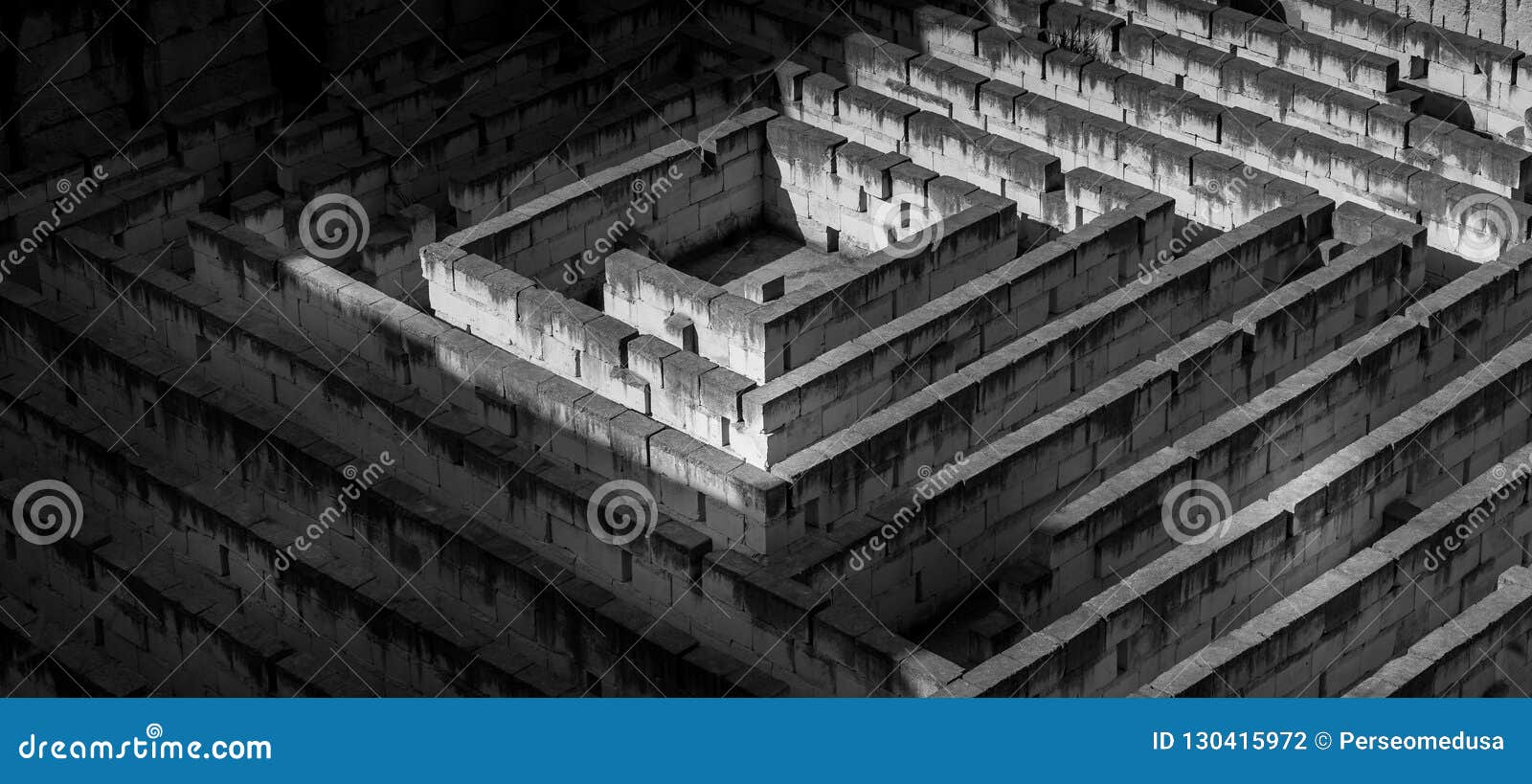 Dark Labyrinth Metaphor stock photo. Image of metaphor - 130415972