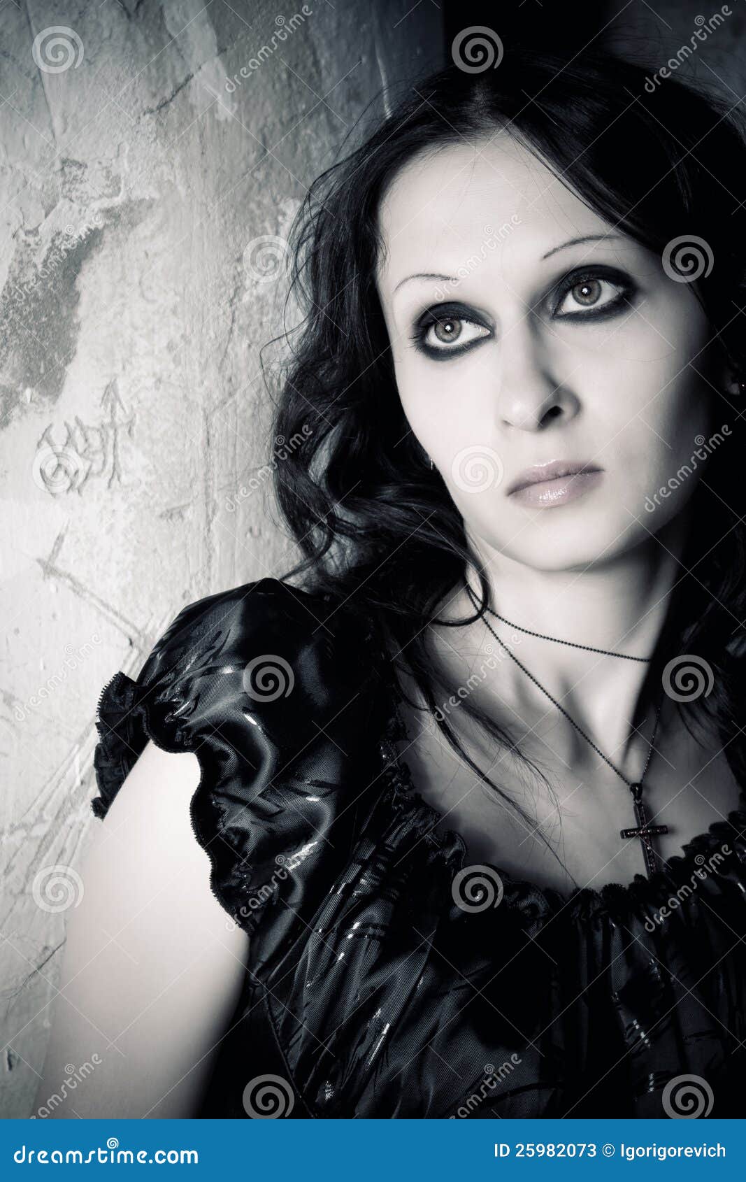 Dark lady stock image. Image of beautiful, terrific, pretty - 25982073