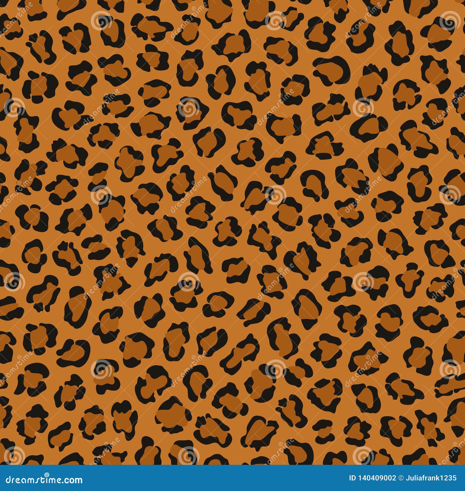 Dark Leopard Print Vector Animal Repeat Pattern Stock Vector ...