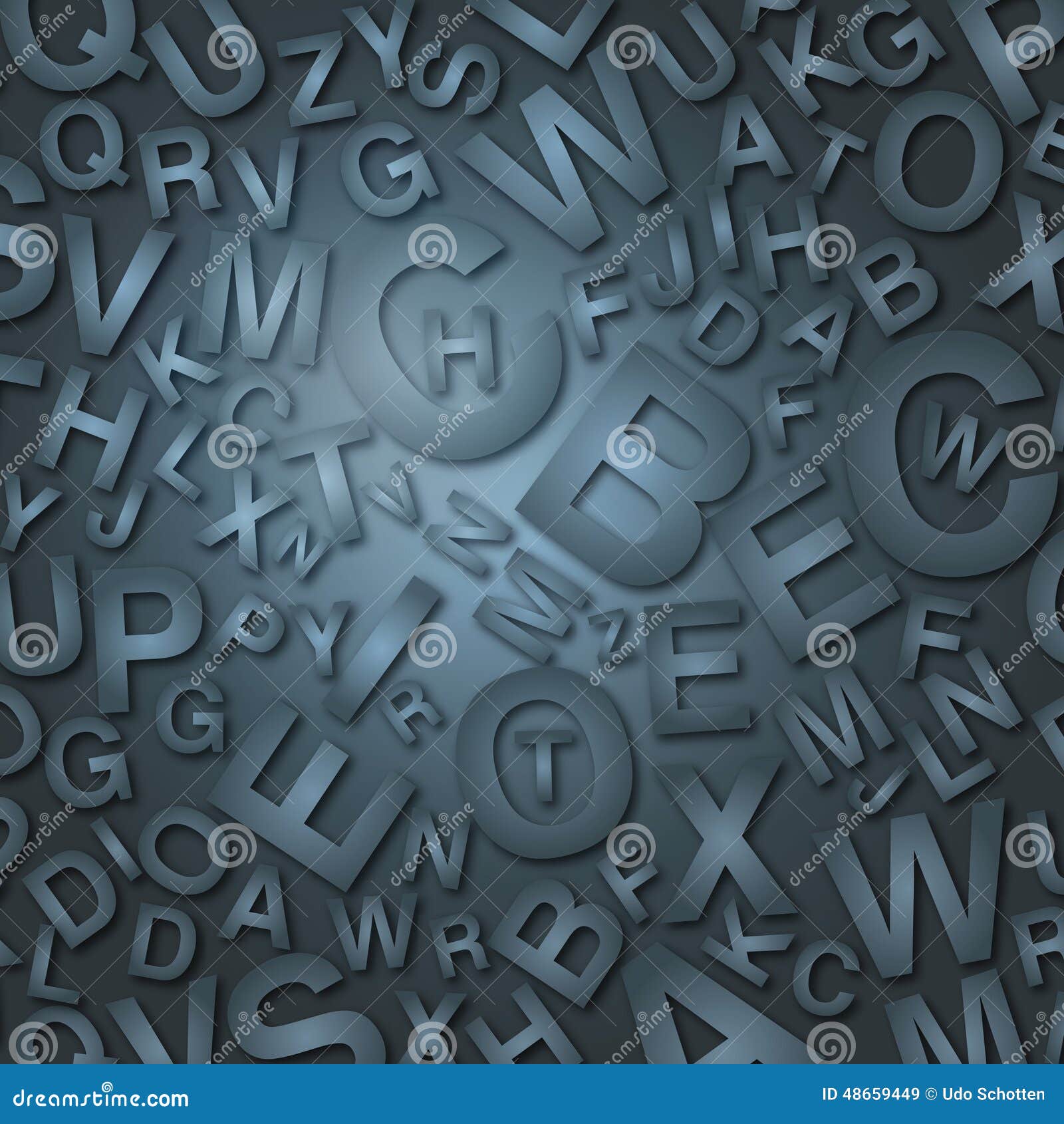 Dark Letters Cartoon Vector | CartoonDealer.com #48659449