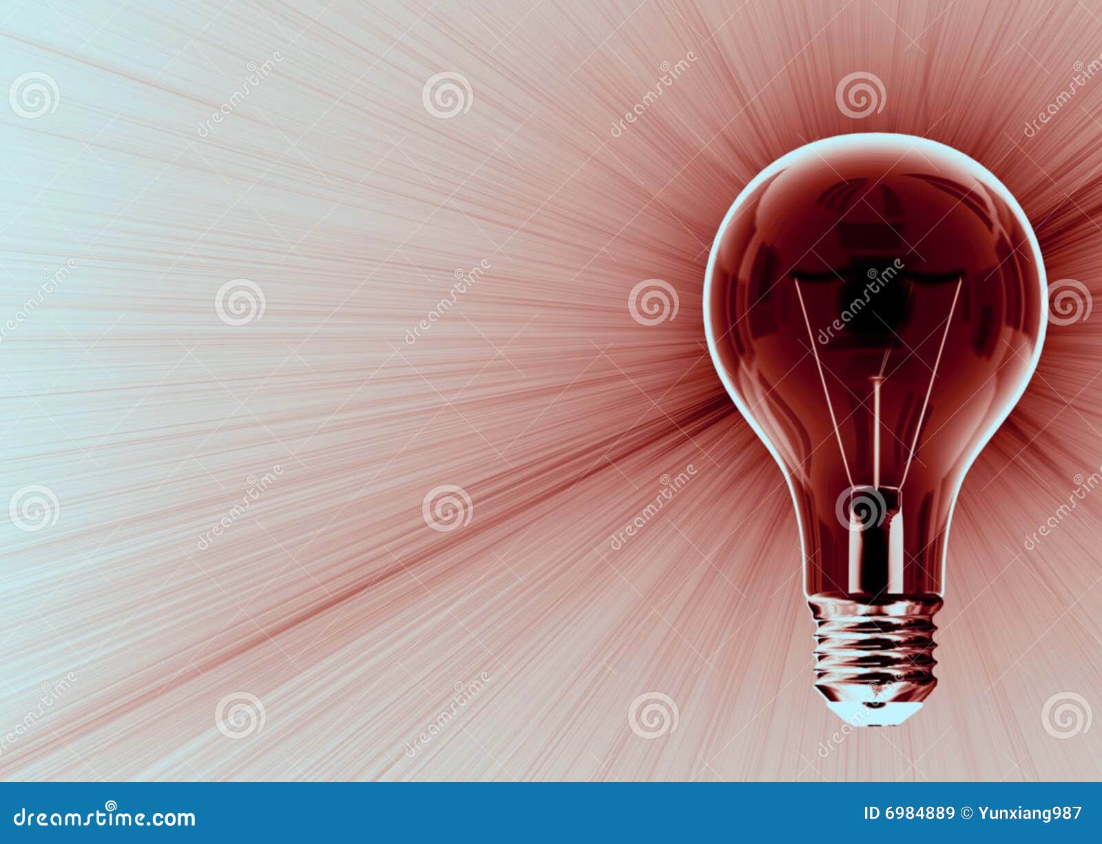 Dark light bulb emitting stock illustration. Illustration of color ...