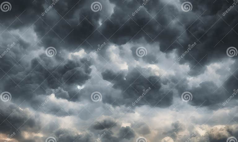 Background Texture with Storm Clouds in the Sky, Generated by Artificial Intelligence Stock ...