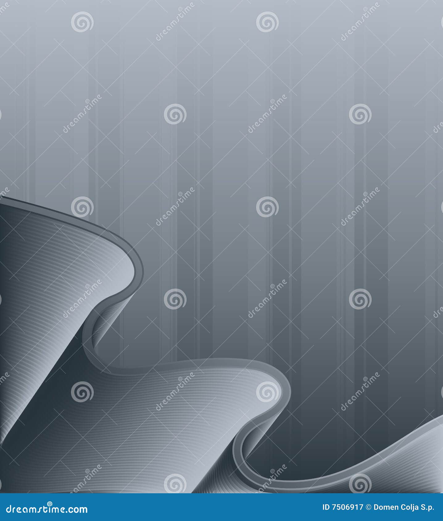 Curves Of A Sheet Of Lined Paper Vector Illustration | CartoonDealer ...