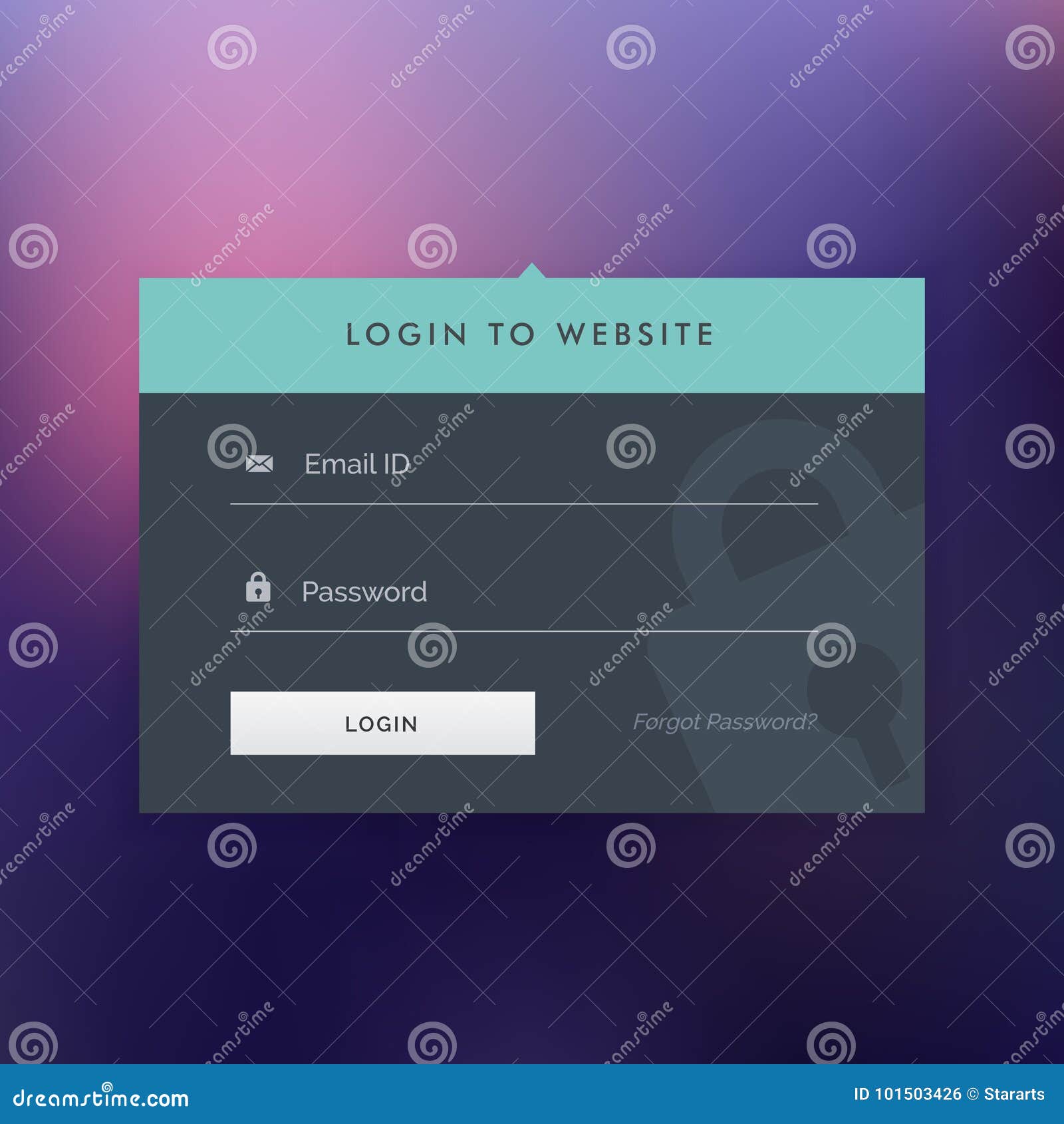 Dark Login Ui Template Design in Flat Style Stock Vector - Illustration ... Dark Login Ui Template Design in Flat Style Stock Vector - Illustration ...