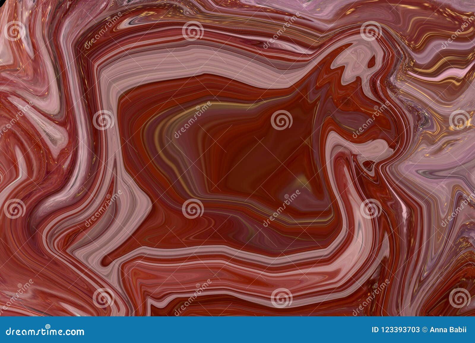 Dark Marbling Texture Design. Red Marble Pattern. Fluid Art. Stock ...