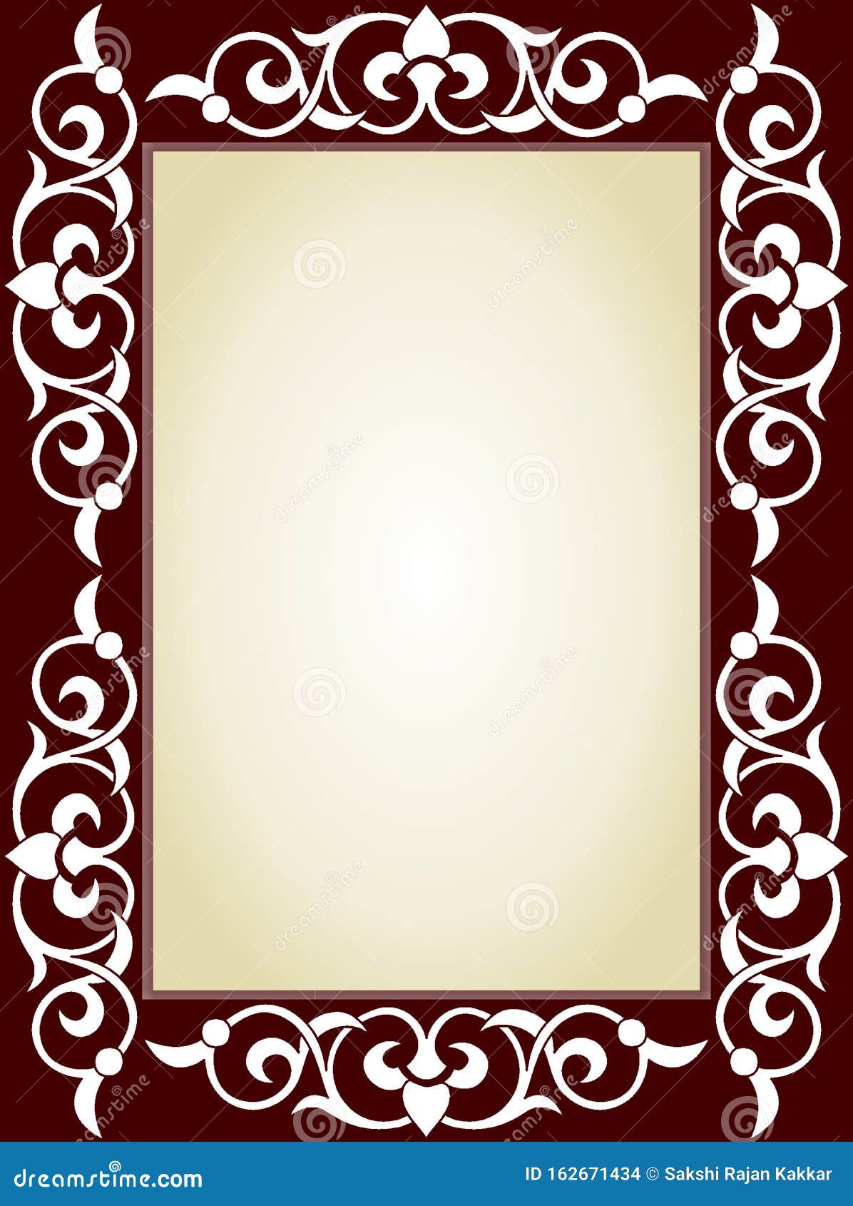 Dark Maroon Photo Frame with White Carving Design on it Computer ...