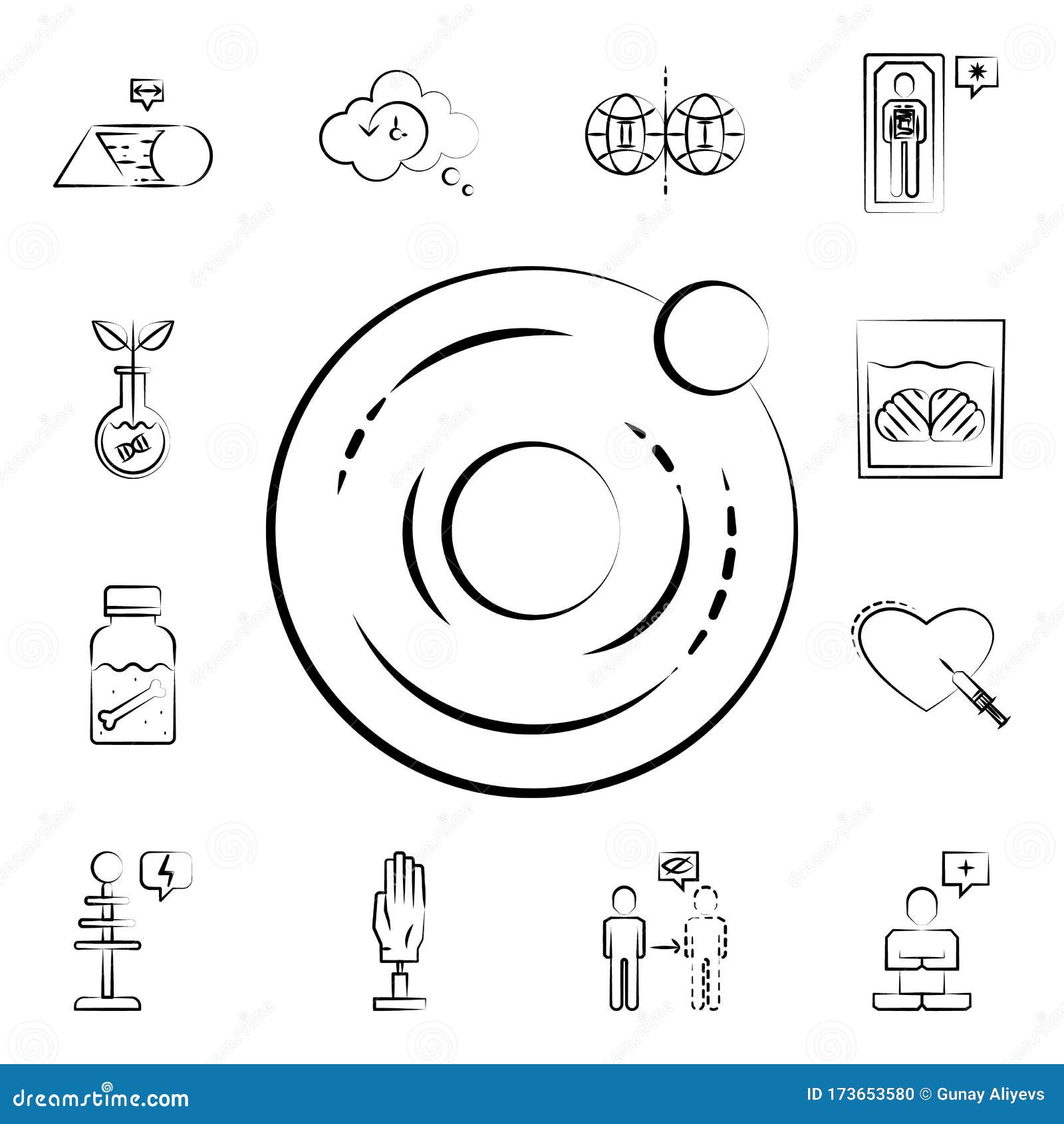 Dark Matter Icon. Mad Science Icons Universal Set for Web and Mobile ...