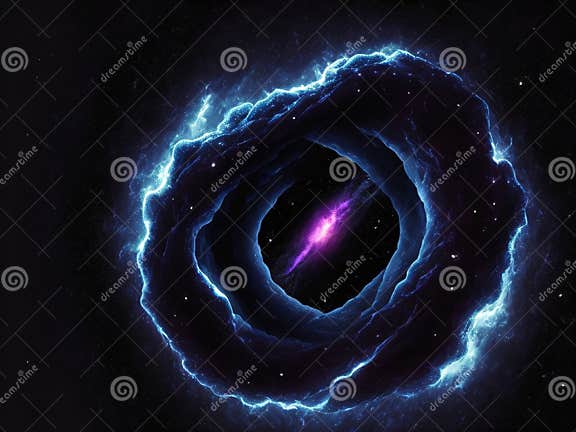 Dark Matter. Mysterious Illustration of the Dark Matter Explosion and ...