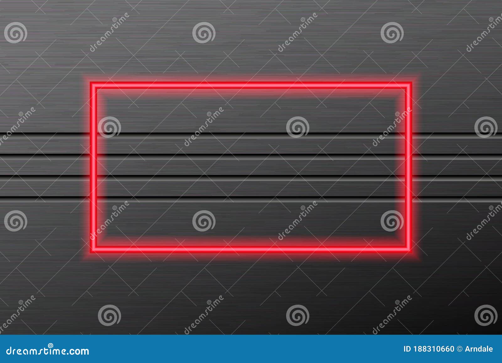 Dark Metal Background with Neon Frame Stock Vector - Illustration of ...