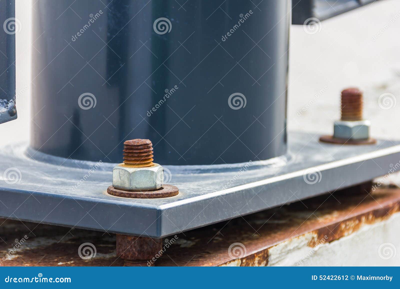 Dark metal column stock photo. Image of gray, hold, material - 52422612