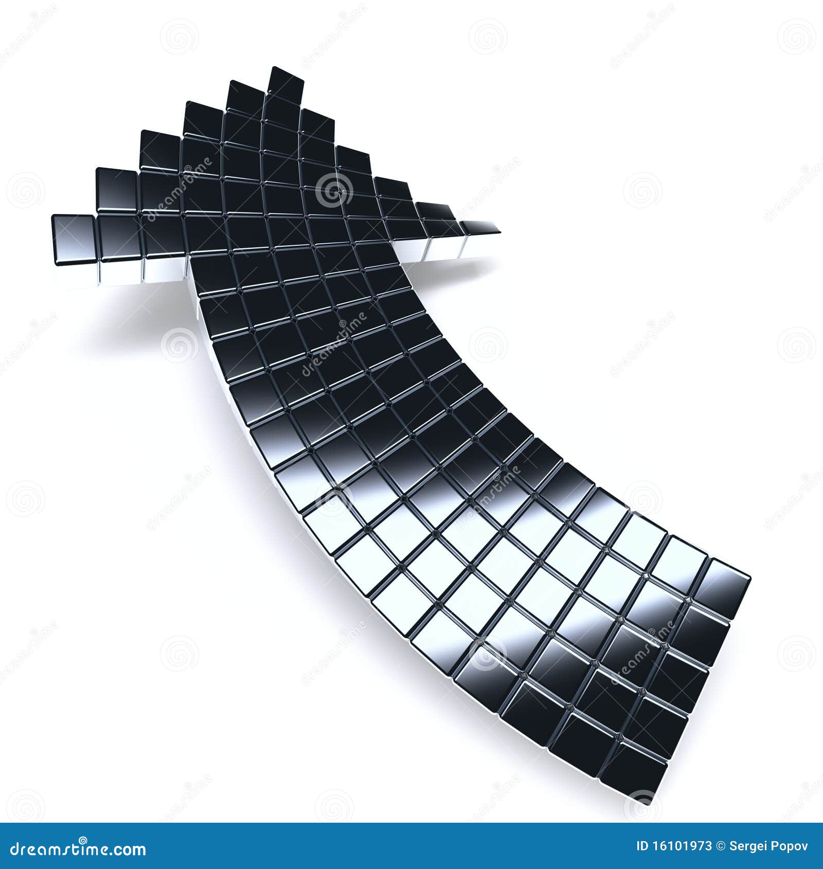 Dark metallic arrow stock illustration. Illustration of acute - 16101973