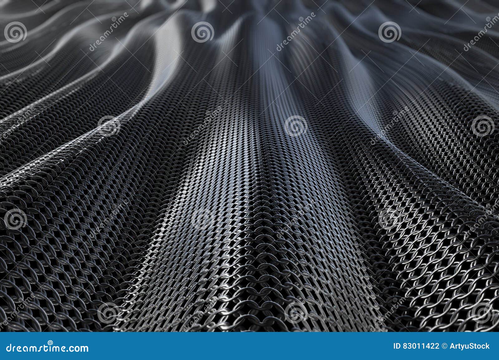 Dark Metallic Chain Armor Abstract Soft Background Stock Illustration ...