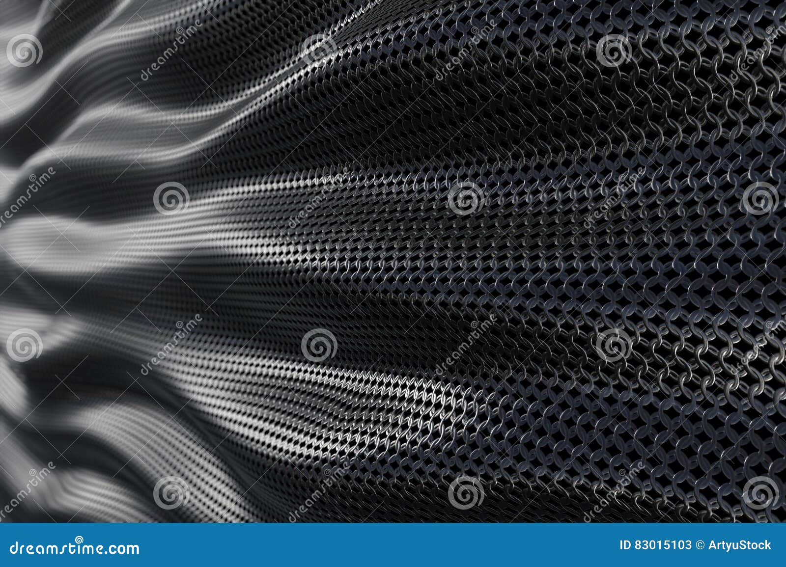 Dark Metallic Chain Armor Abstract Soft Background Stock Illustration ...