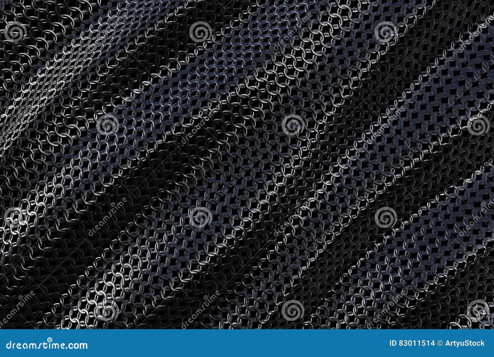 Dark Metallic Chain Armor Abstract Soft Background Stock Illustration ...