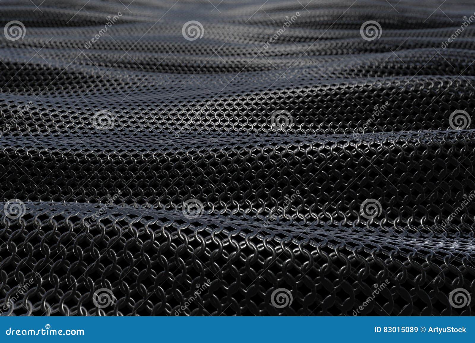 Dark Metallic Chain Armor Abstract Soft Background Stock Illustration ...