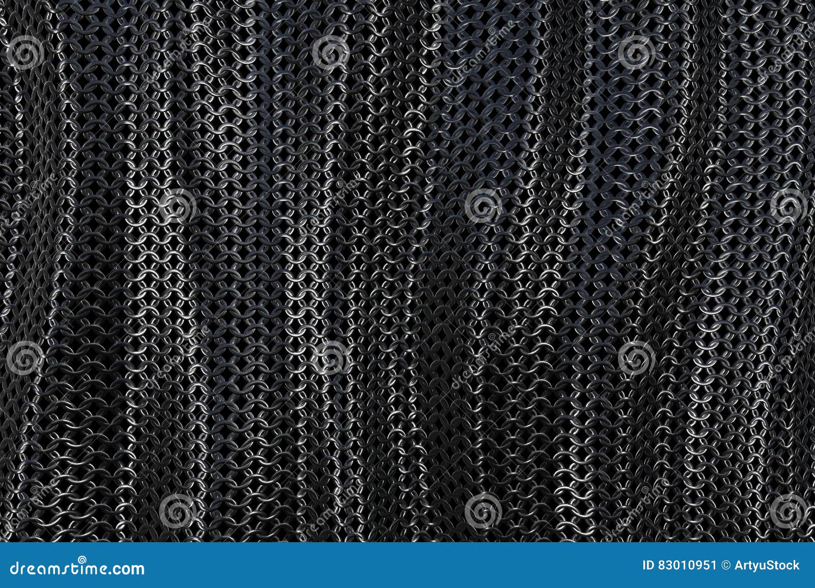 Dark Metallic Chain Armor Abstract Wave Background Stock Illustration ...
