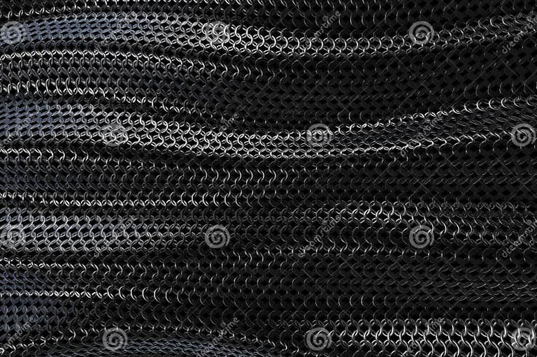 Dark Metallic Chain Armor Abstract Wave Background Stock Illustration ...