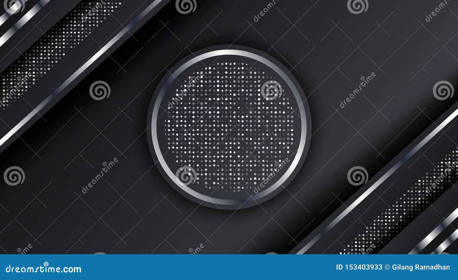 Dark Metallic Silver Frame Layout Technology Corporate Business Design ...