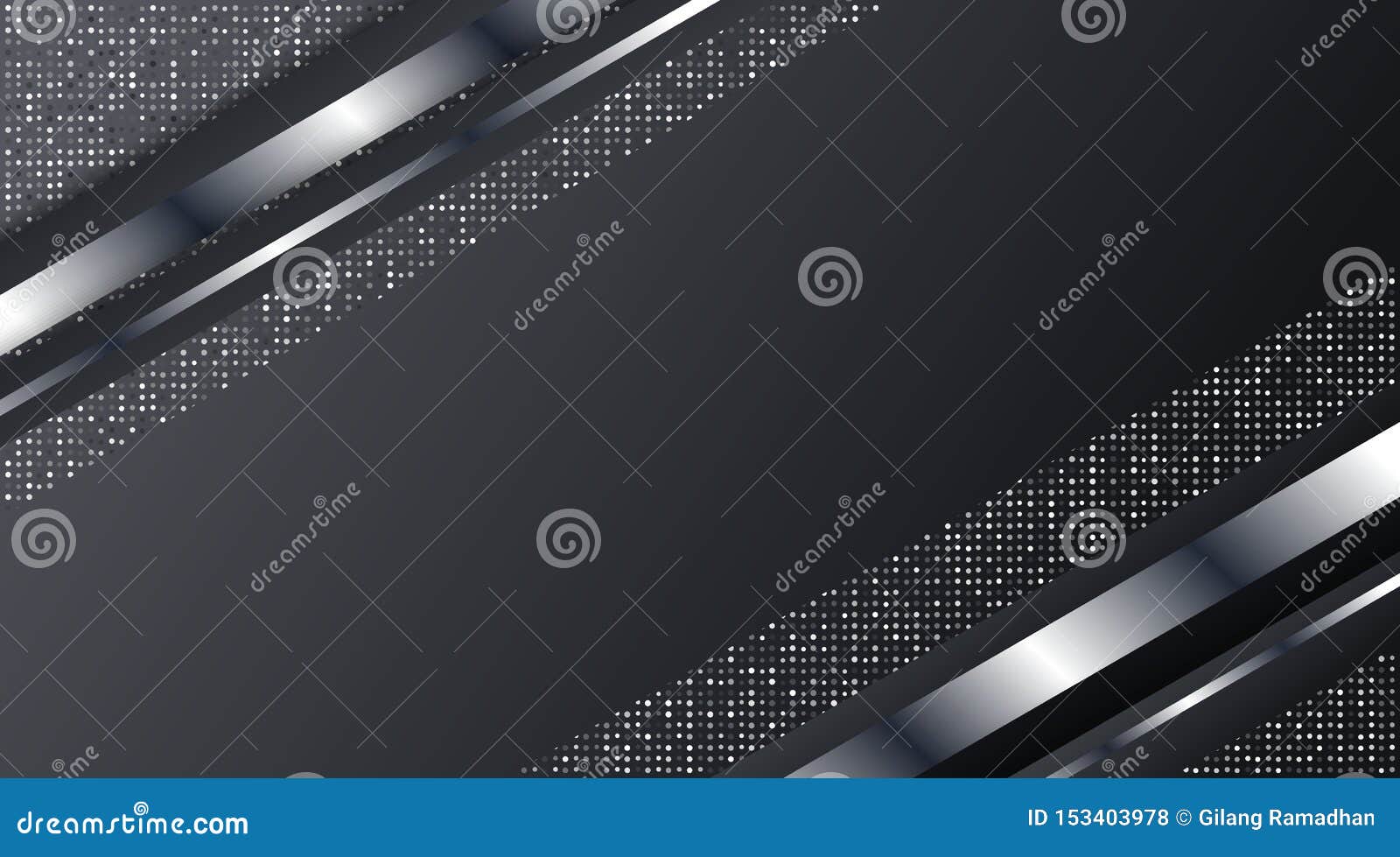 Dark Metallic Silver Frame Layout Technology Corporate Business Design ...