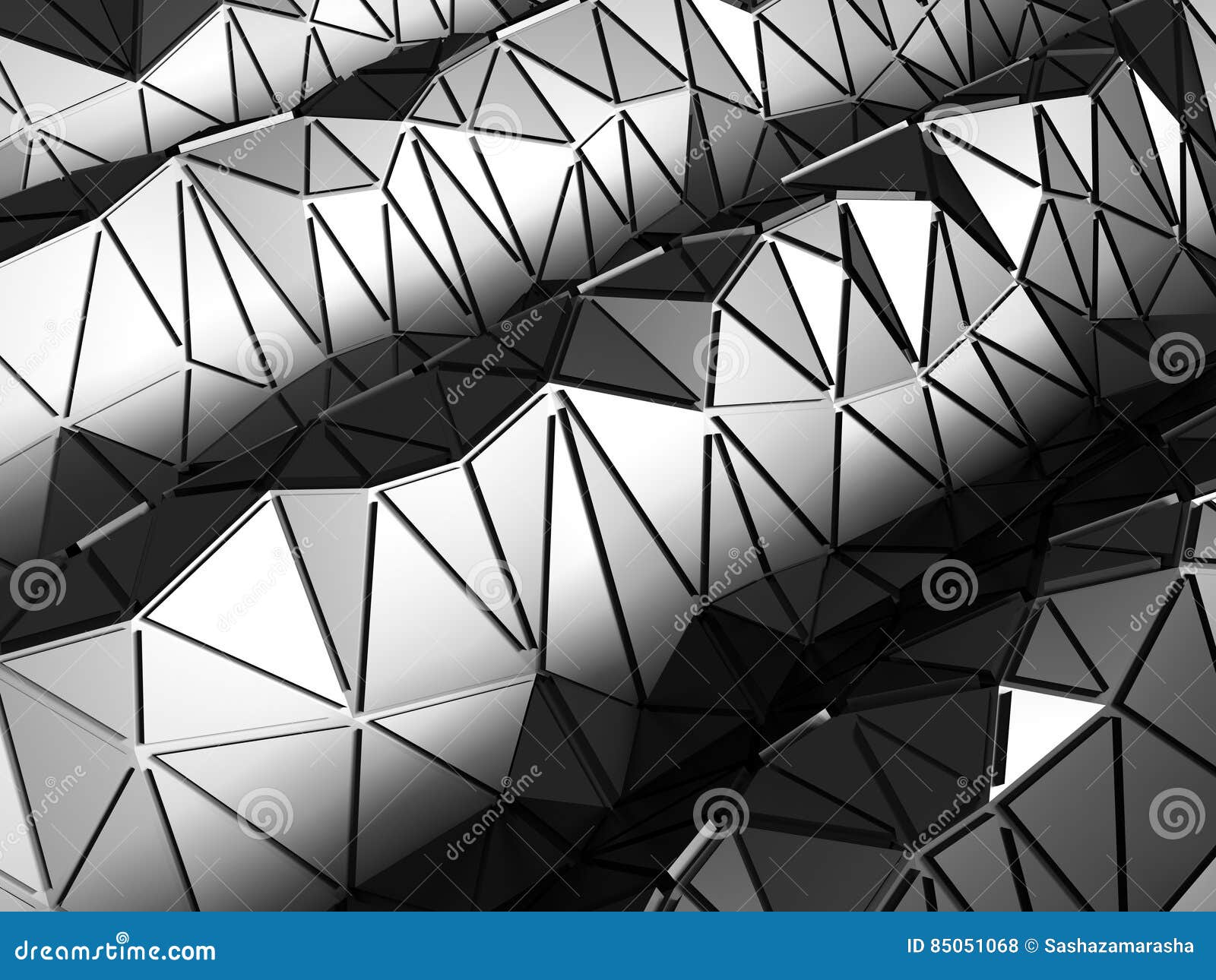 Dark Metallic Silver Triangle Pattern Industrial Background Stock Photo ...