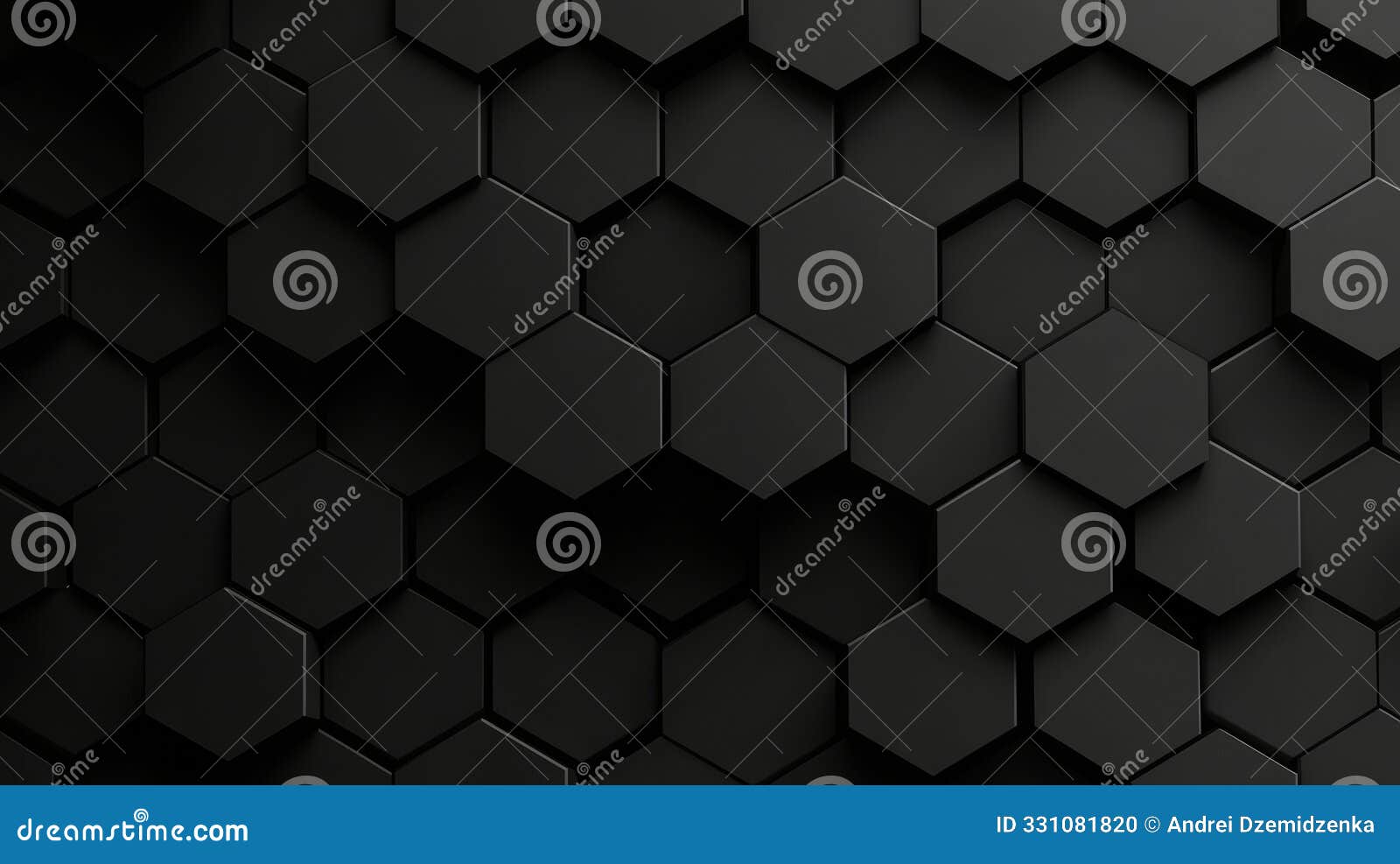 Dark, Minimal Design with Simple Futuristic Forms. 3D Render of Black ...