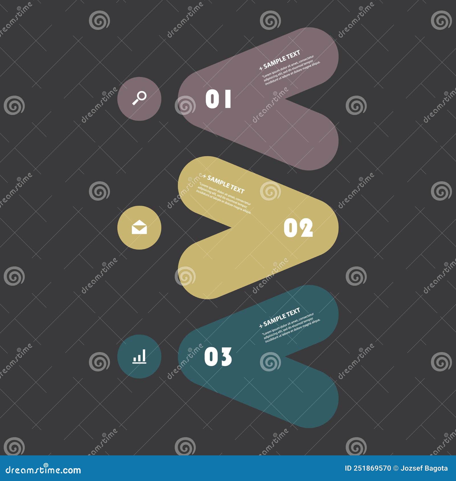 Numbered Infographics Paper Labels Cartoon Vector | CartoonDealer.com ...