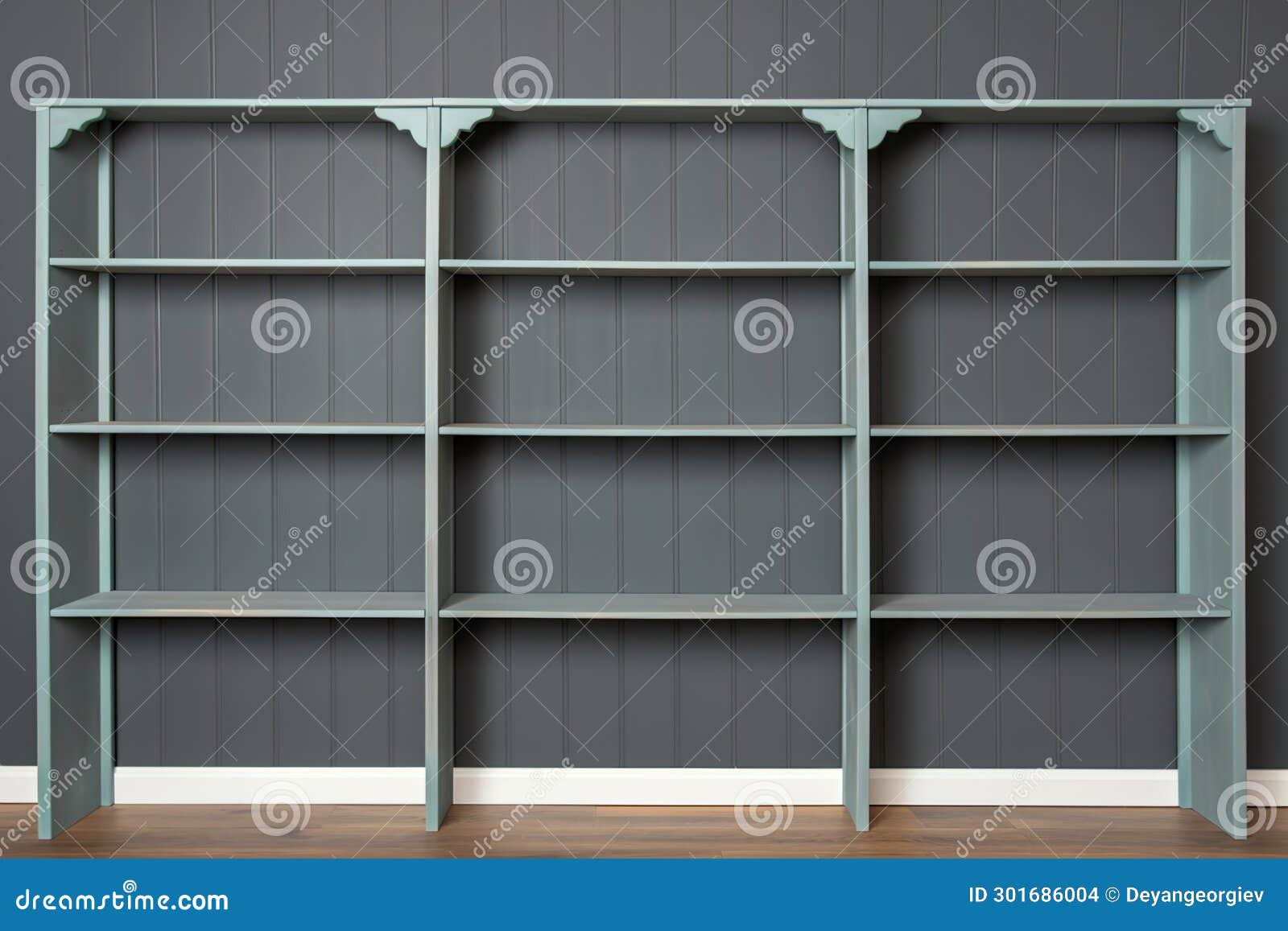 Dark Minimalist Empty Shelves for Background. Stock Illustration ...