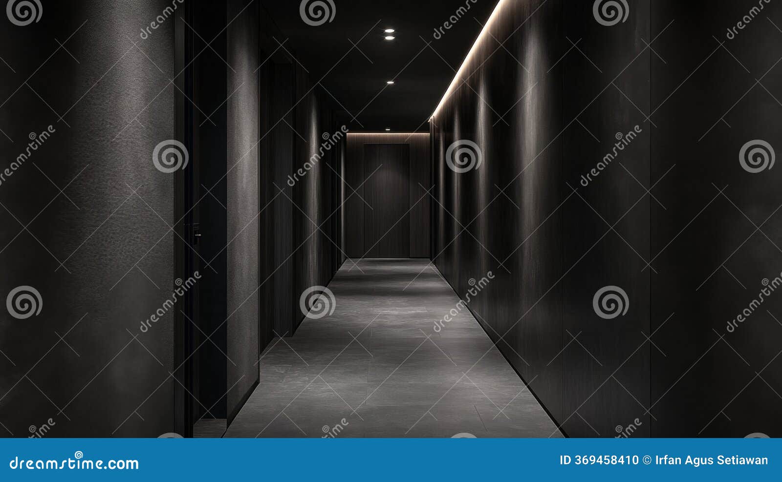 A Minimalist Hotel Room With Clean Lines, A Neutral Color Palette Stock ...