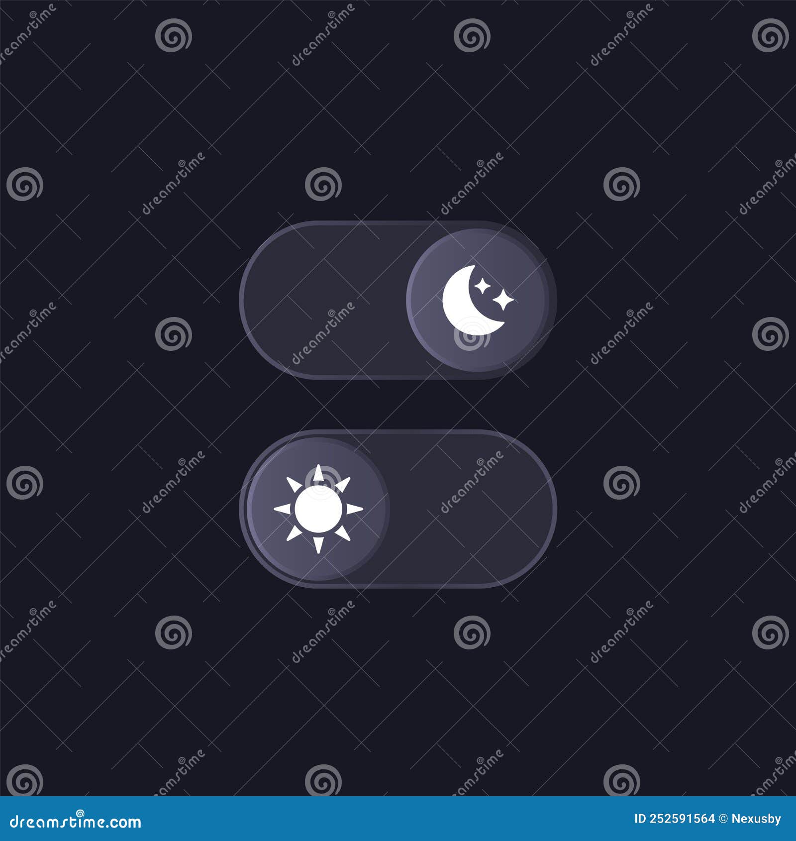 Dark Mode and Light Mode, Vector Design Stock Illustration ...