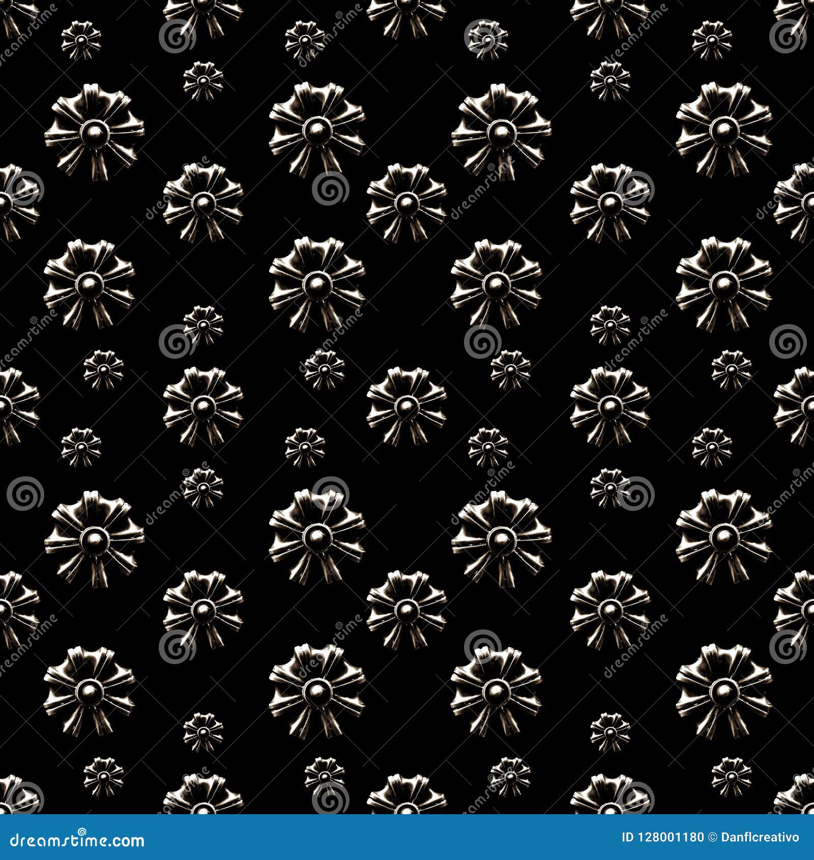 Dark Modern Ornate Seamless Pattern Stock Illustration - Illustration ...