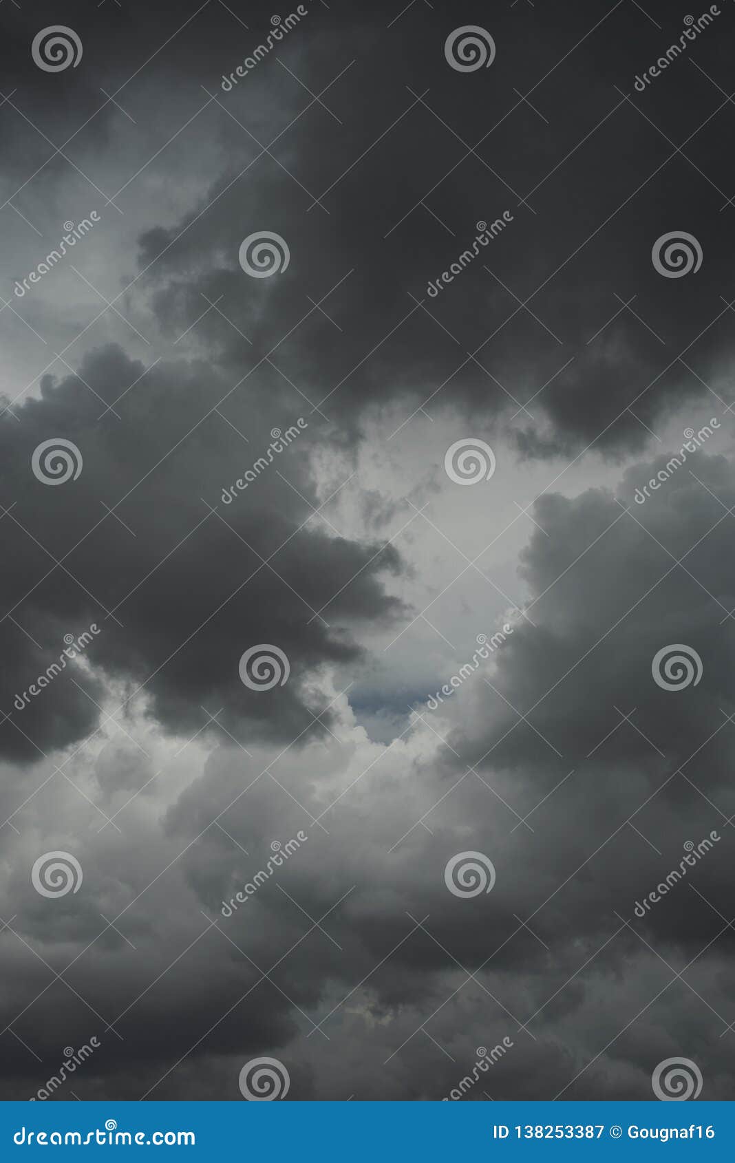 Dark Monsoon Clouds Seen from the Ground Stock Image - Image of ...