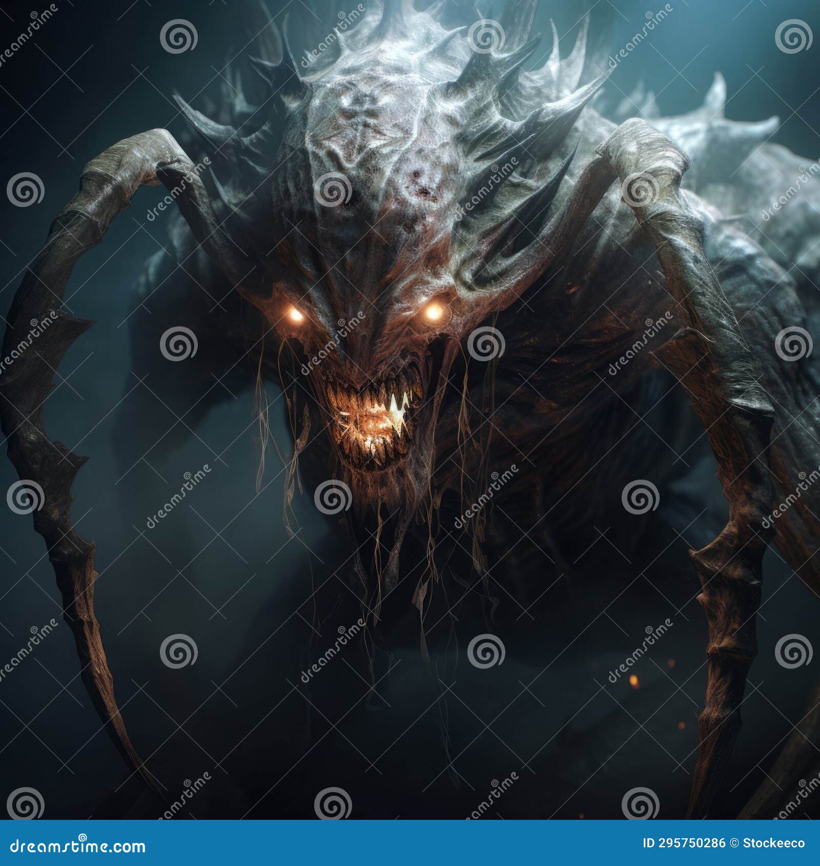 Nightmarish Demon Creature: Unreal Engine 5 Digital Artwork Stock ...