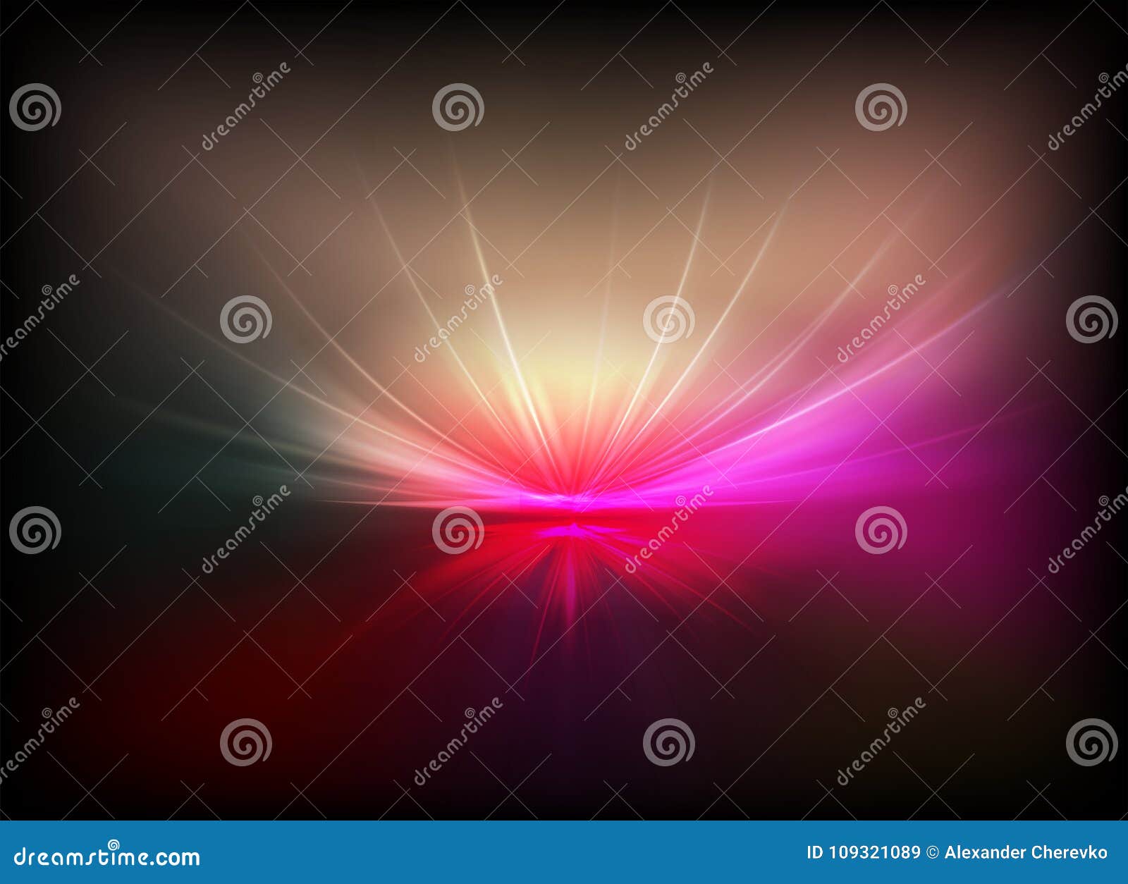 Dark Multicolored Background with Bright Light Stock Vector ...