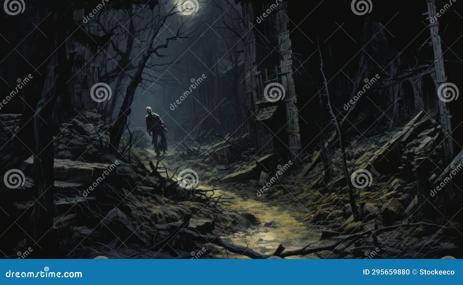 Dark and Mysterious Animation Artwork by Bernie Wrightson Stock ...