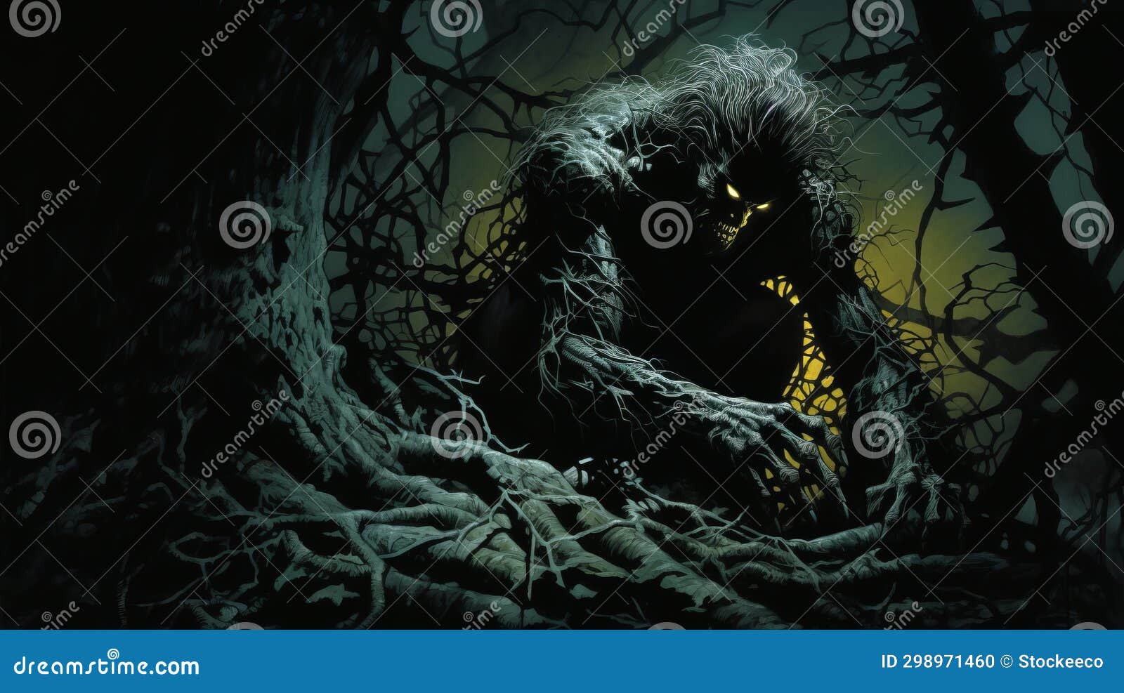 Dark and Mysterious Animation Artwork by Bernie Wrightson Stock ...