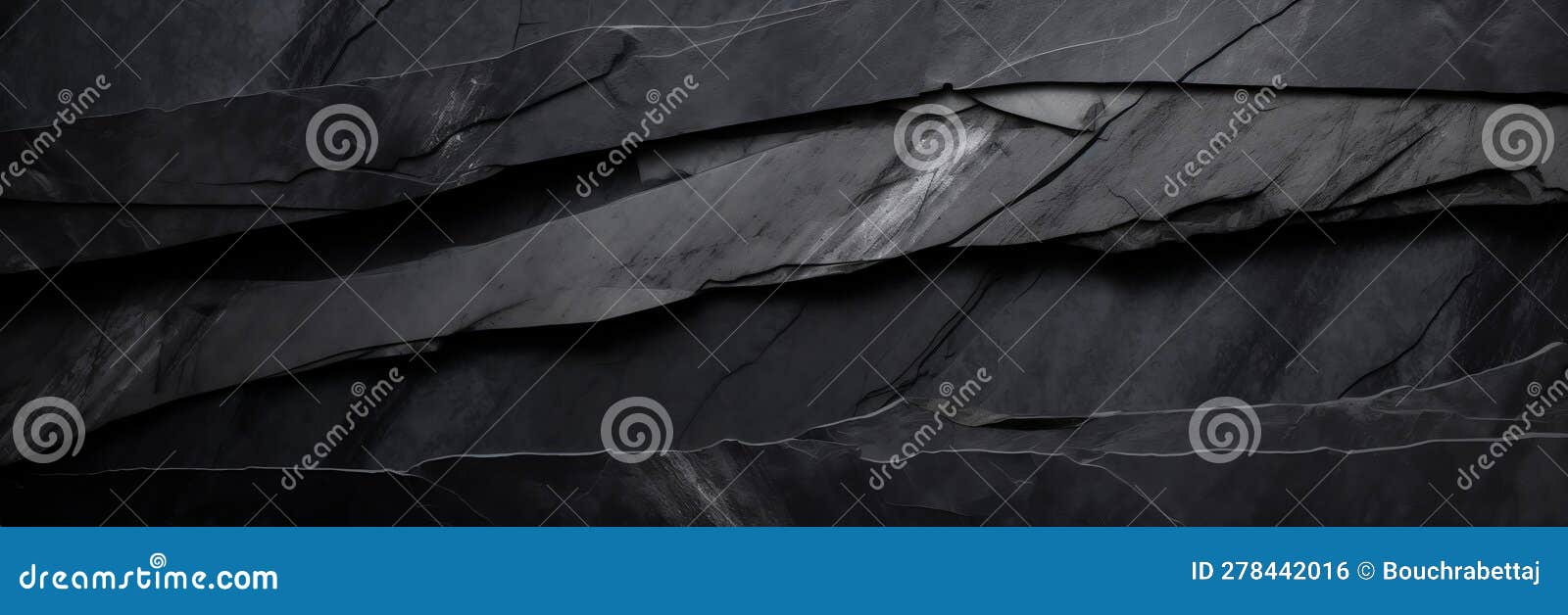 Dark and Mysterious Slate Texture Banner, Generative AI Stock ...