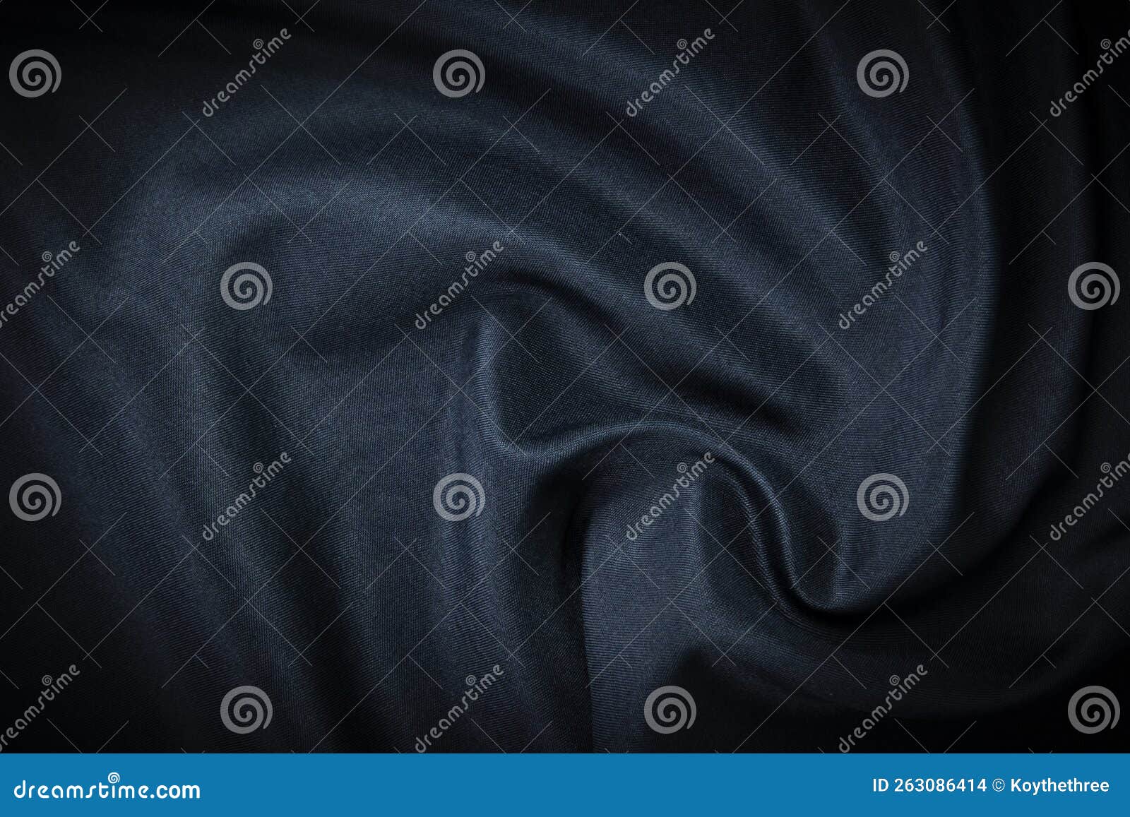 A Dark Navy Blue Fabric Texture Background, and Crumpled Fabric ...