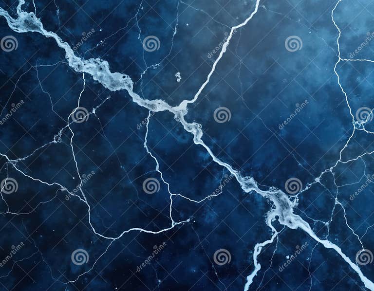 Dark Navy Blue Marble Texture with White Veins. Abstract Pattern on ...