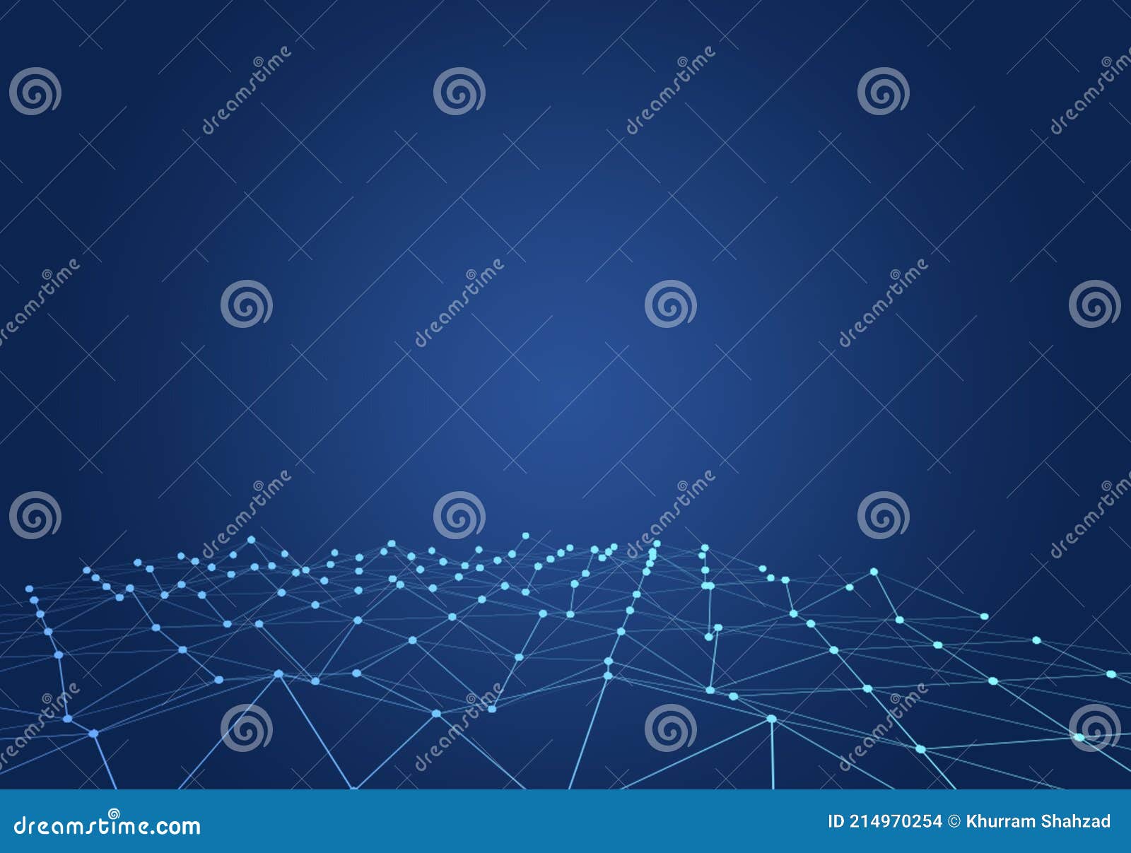 Dark Navy Technology Background, Dotted Technology Backdrop with Blue ...