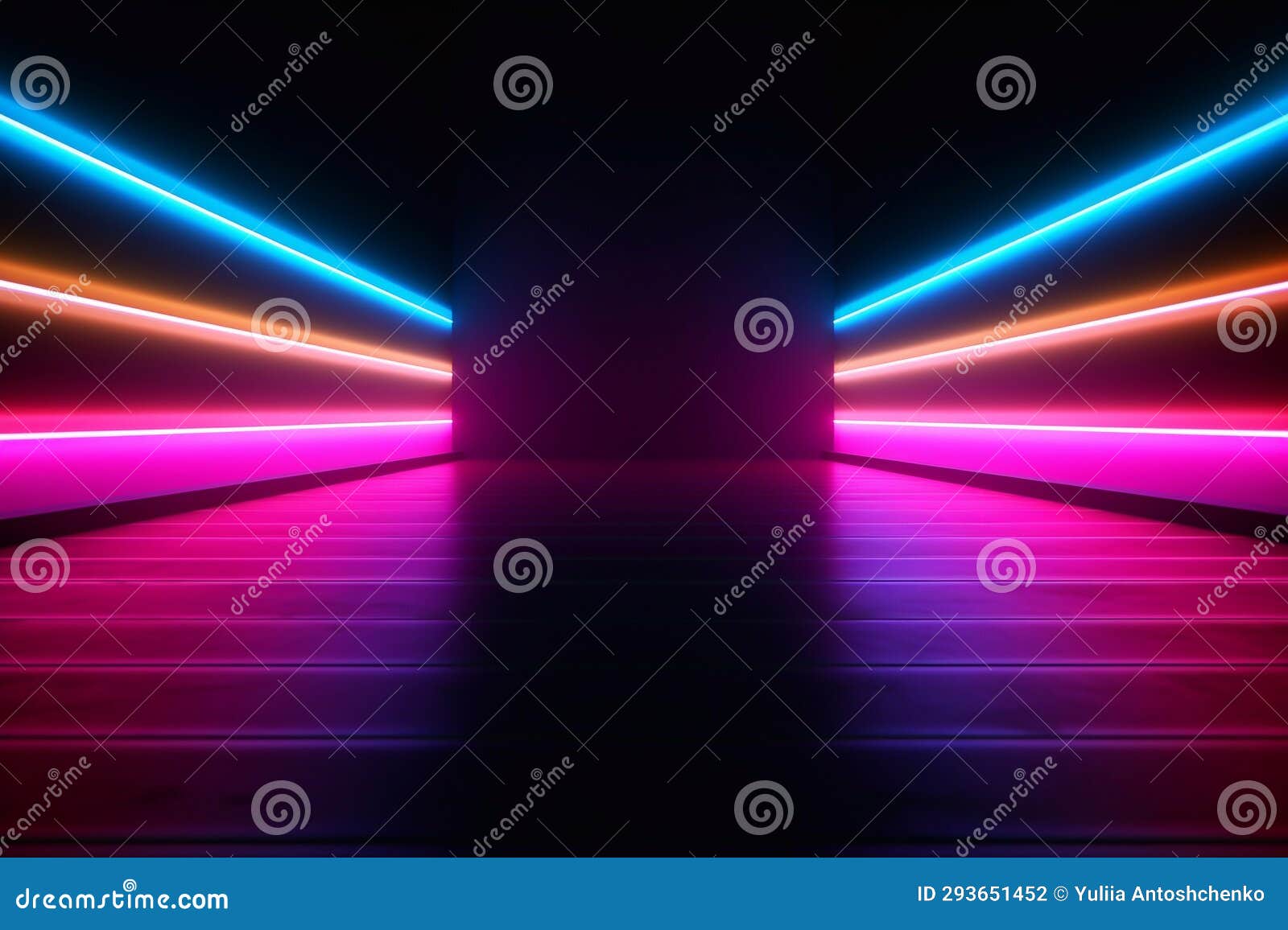 Dark neon background. stock illustration. Illustration of business ...