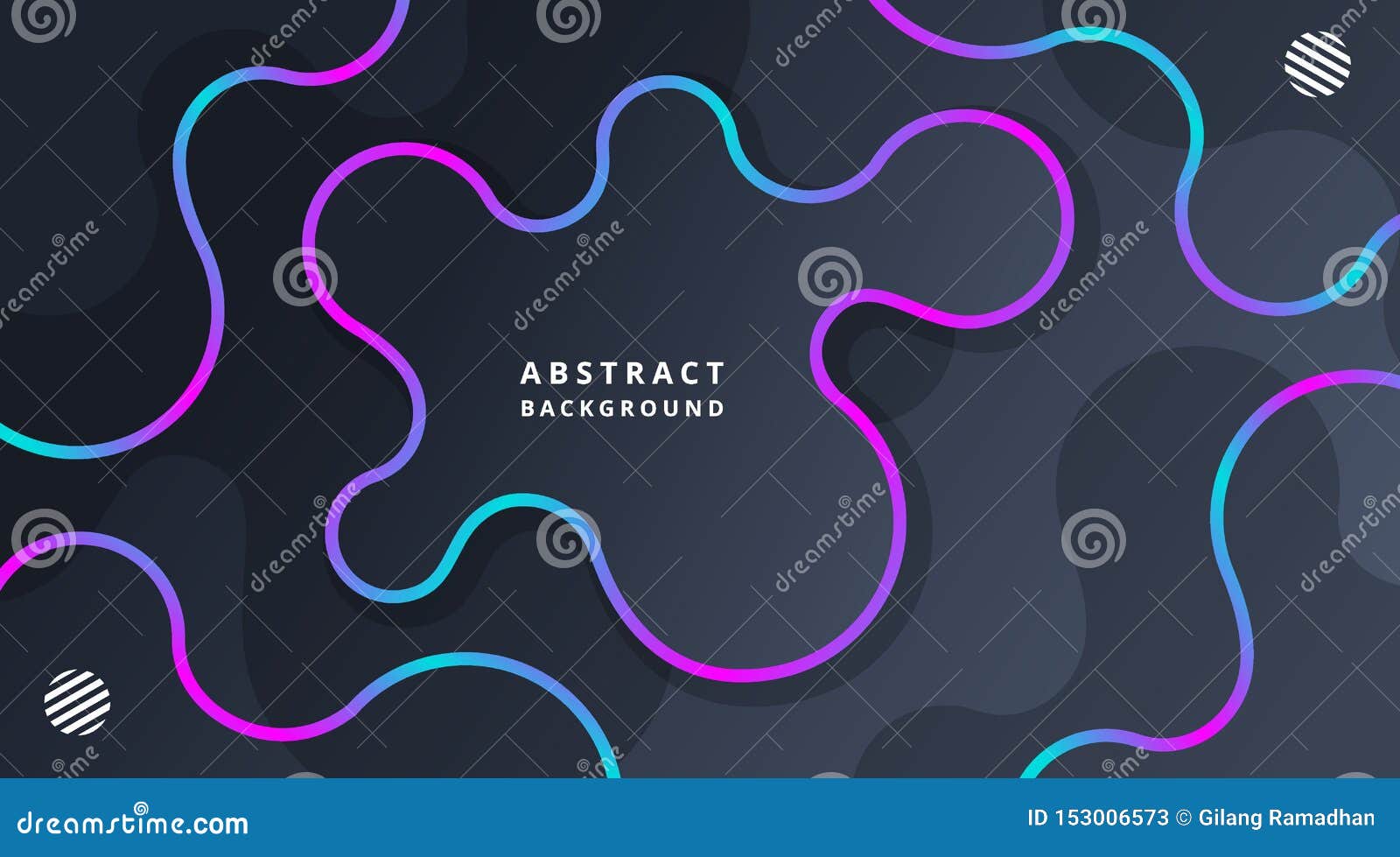 Dark Neon Techno Dynamic Modern Fluid Background Stock Illustration ...