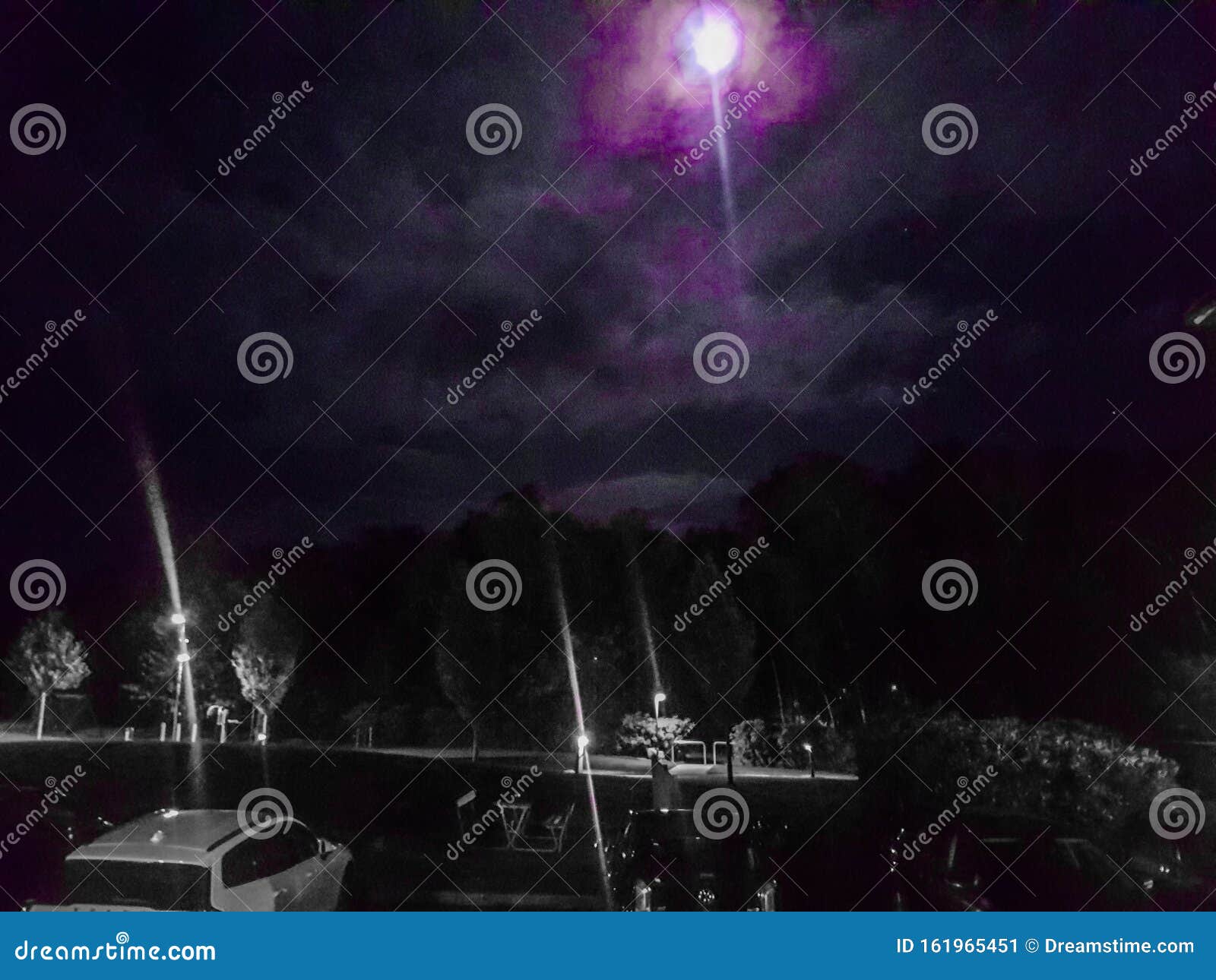 Dark Night Denmark Nakskov stock image. Image of night - 161965451
