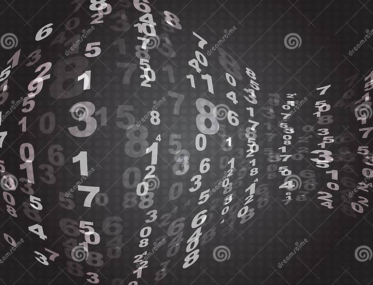 Dark_numbers stock vector. Illustration of banner, digital - 21205045