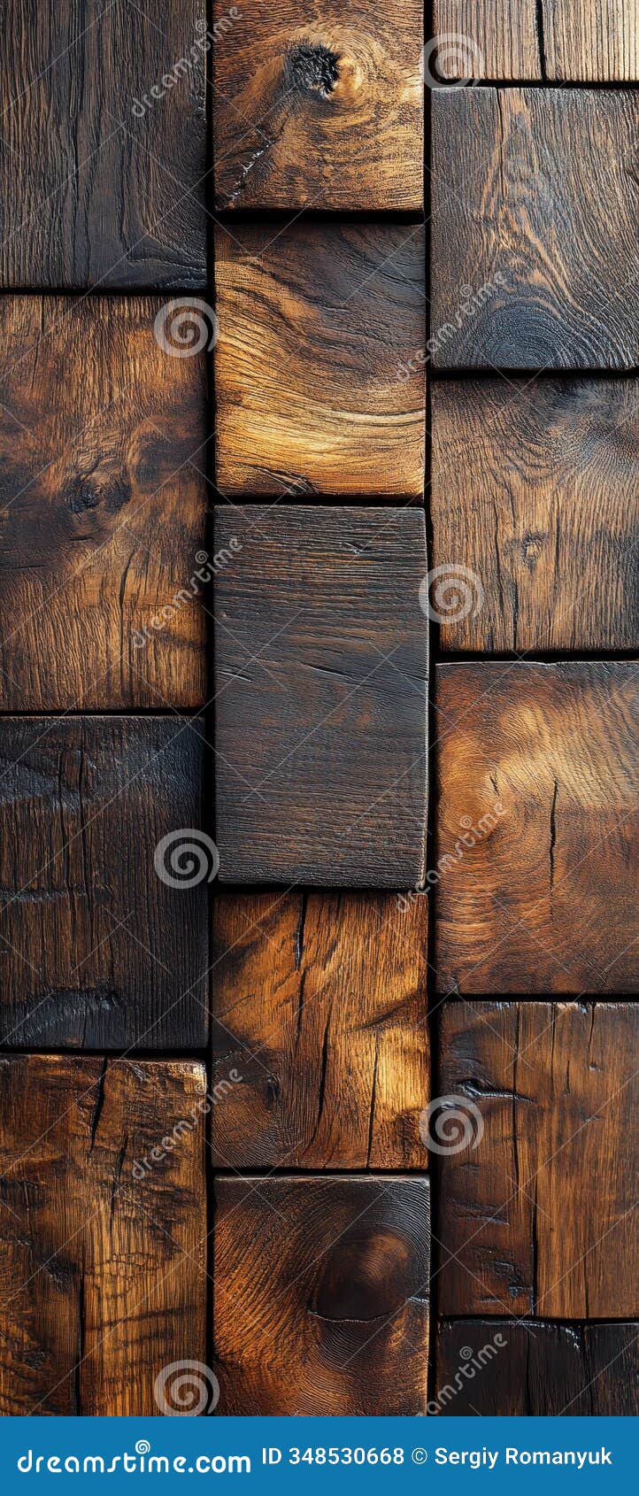Dark Oak Planks Create a Rustic Wall Backdrop Emphasizing Natural ...