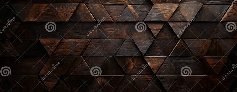 Dark Oak Wood Triangular Wall Paneling Texture Stock Illustration ...