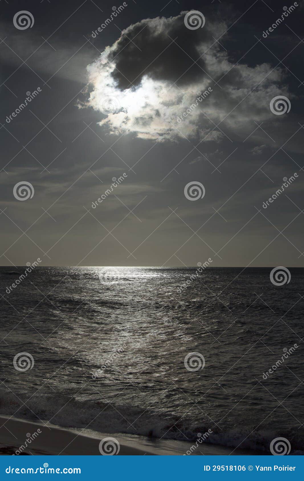 Dark ocean stock photo. Image of cloud, tidal, ocean - 29518106