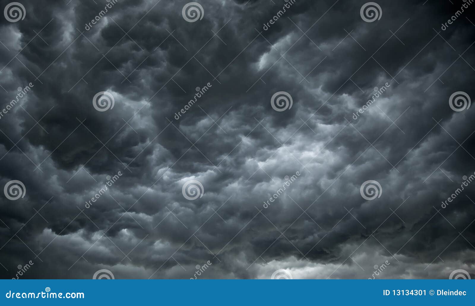 Dark, Ominous Rain Clouds stock image. Image of dark - 13134301