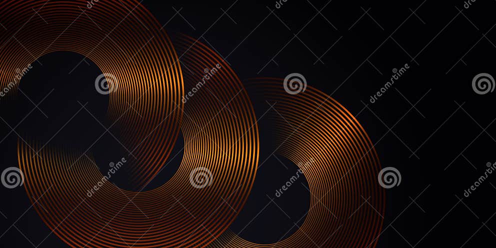 Dark Orange Abstract Background with Orange Gradient Geometric Shape ...