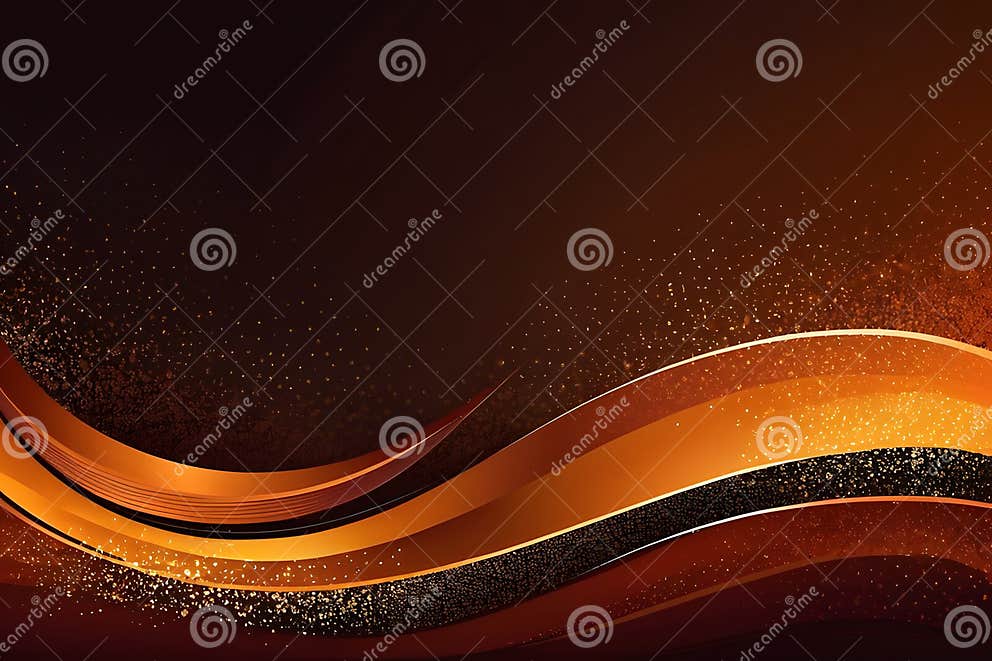 Dark Orange-brown Abstract Wave Texture, Abstract Background with Wave ...